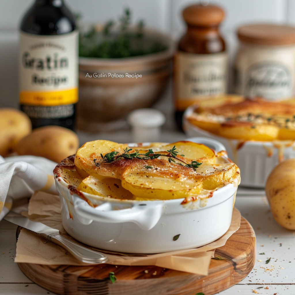 Au Gratin Potatoes Recipe: Light Up Your Palate! - The Fresh Man cook