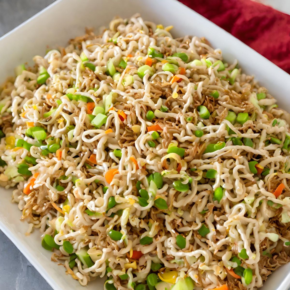 Crunchy Ramen Noodle Salad (Zesty Asian Fusion) - The Fresh Man cook