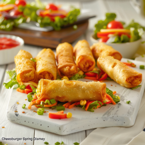 Cheeseburger Spring Rolls Disney: Theme Park Treats! - The Fresh Man cook