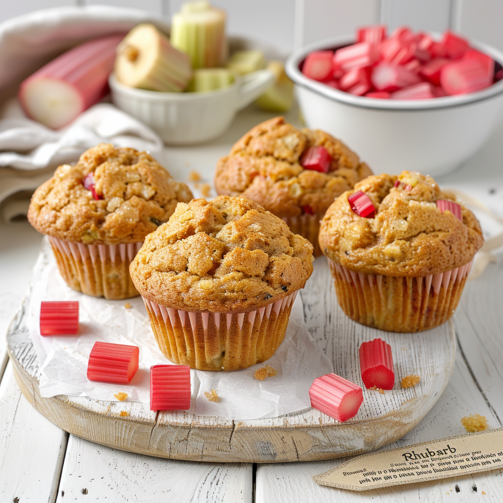 Rhubarb Muffins Recipe: A Brunch Delight! - Explore a Variety of Foods ...