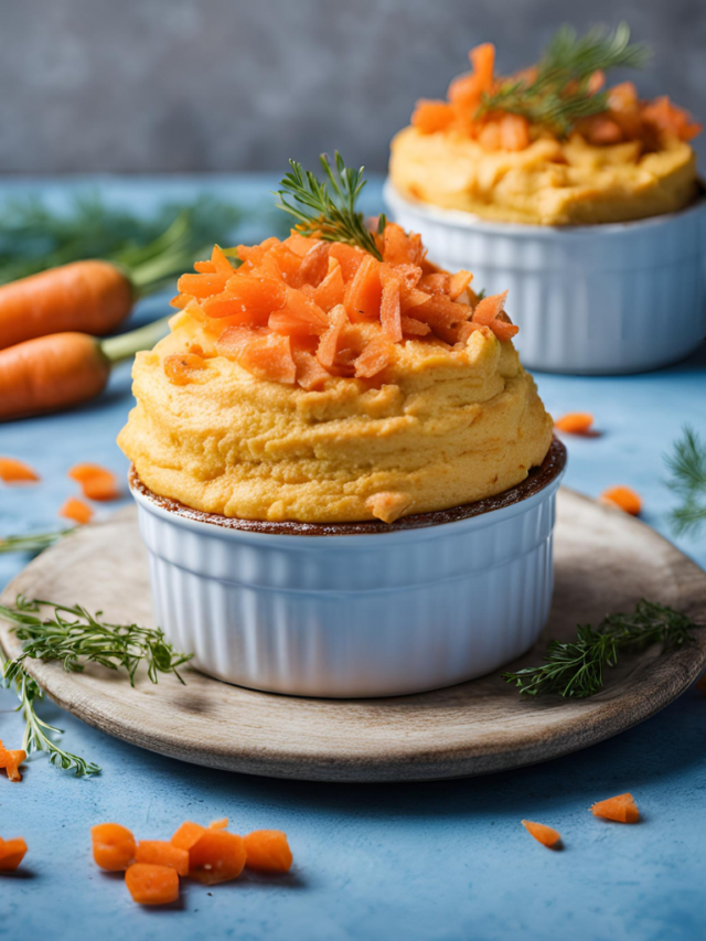 Carrot Souffle: Perfectly Fluffy Souffle! - The Fresh Man cook