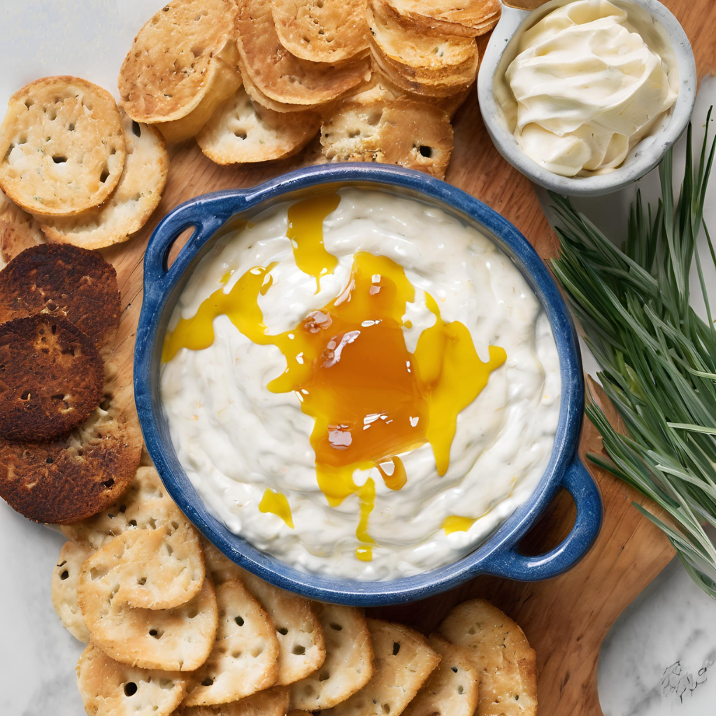 Hot Honey Ricotta Dip: Honey Spice Ricotta Dip! - The Fresh Man cook