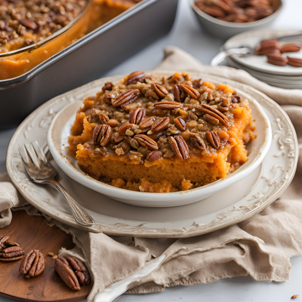 Sweet Potato Casserole With Pecan Topping: Southern Sweet Delight ...