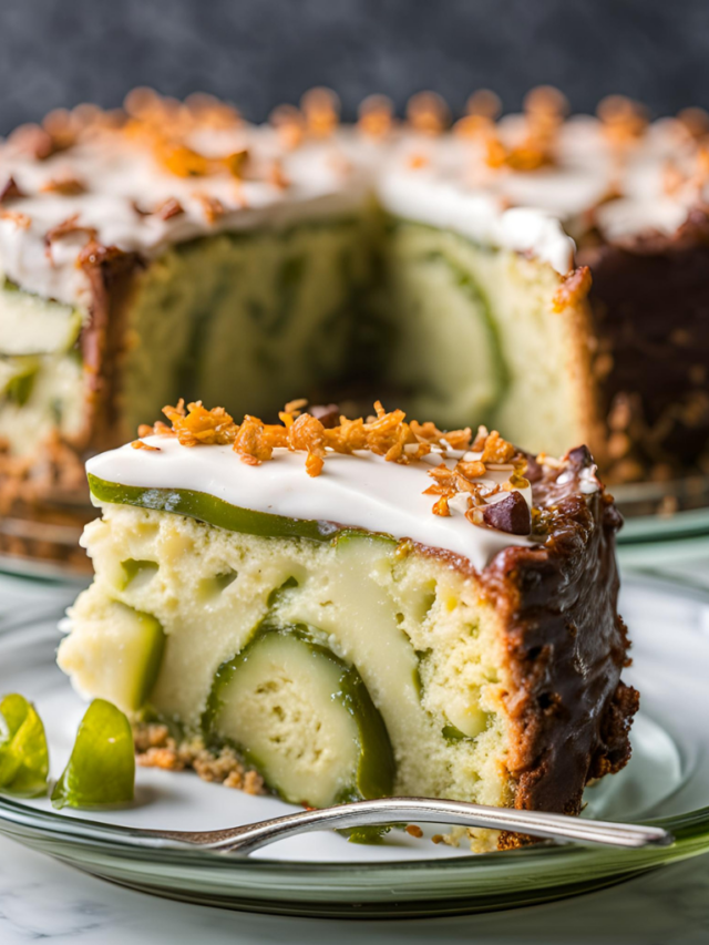 Pickle Cake: Tangy Pickle Delight! - The Fresh Man cook